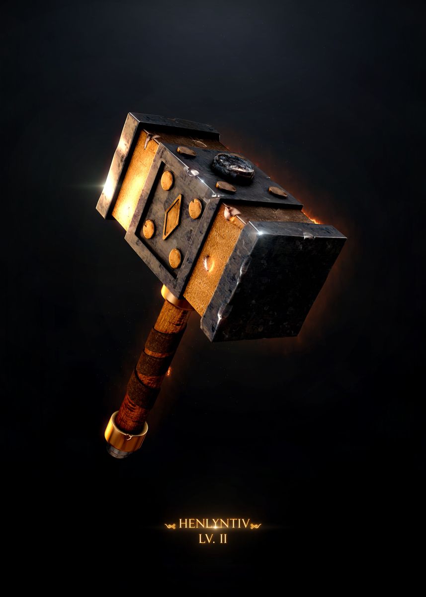 'Henlyntiv Level 2' Poster, picture, metal print, paint by Artkal ...