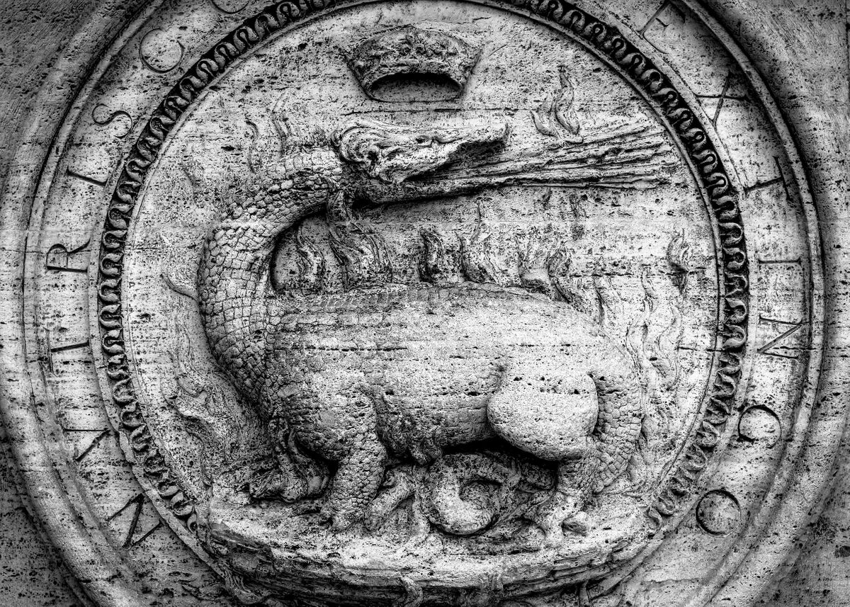 'A Roman Dragon' Poster by Ira Silence | Displate