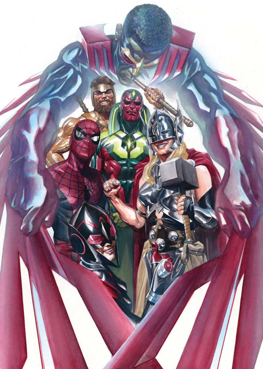 'Team Up' Poster, picture, metal print, paint by Marvel | Displate