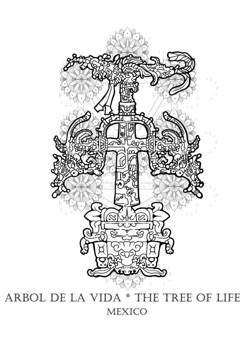 'Mayan Life Tree' Poster, picture, metal print, paint by Henry Aponte ...