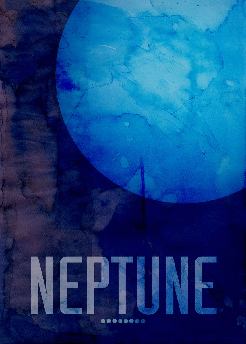 'The Planet Neptune' Poster, picture, metal print, paint by Michael ...