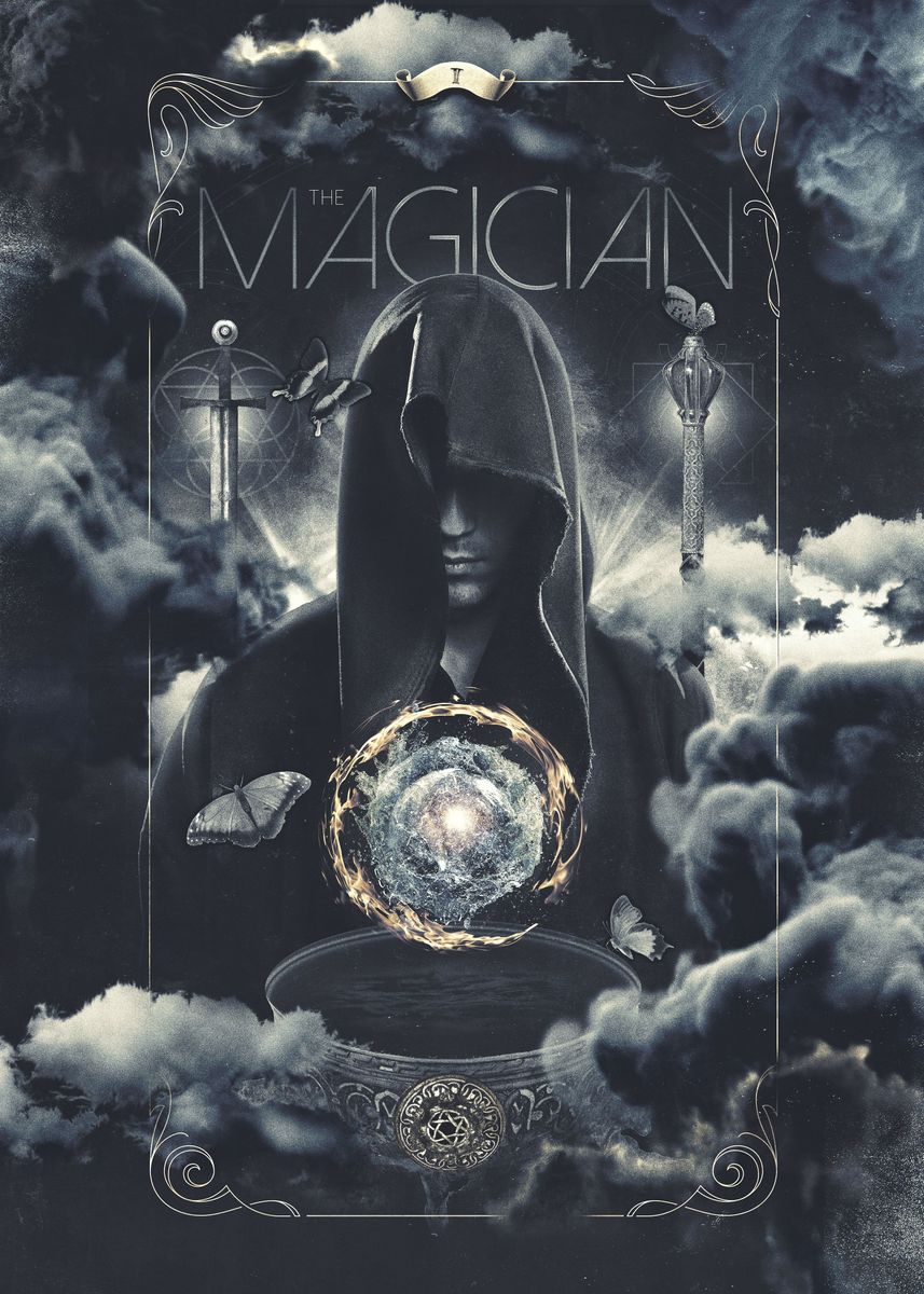 'The Magician' Poster, picture, metal print, paint by Barrett Biggers ...