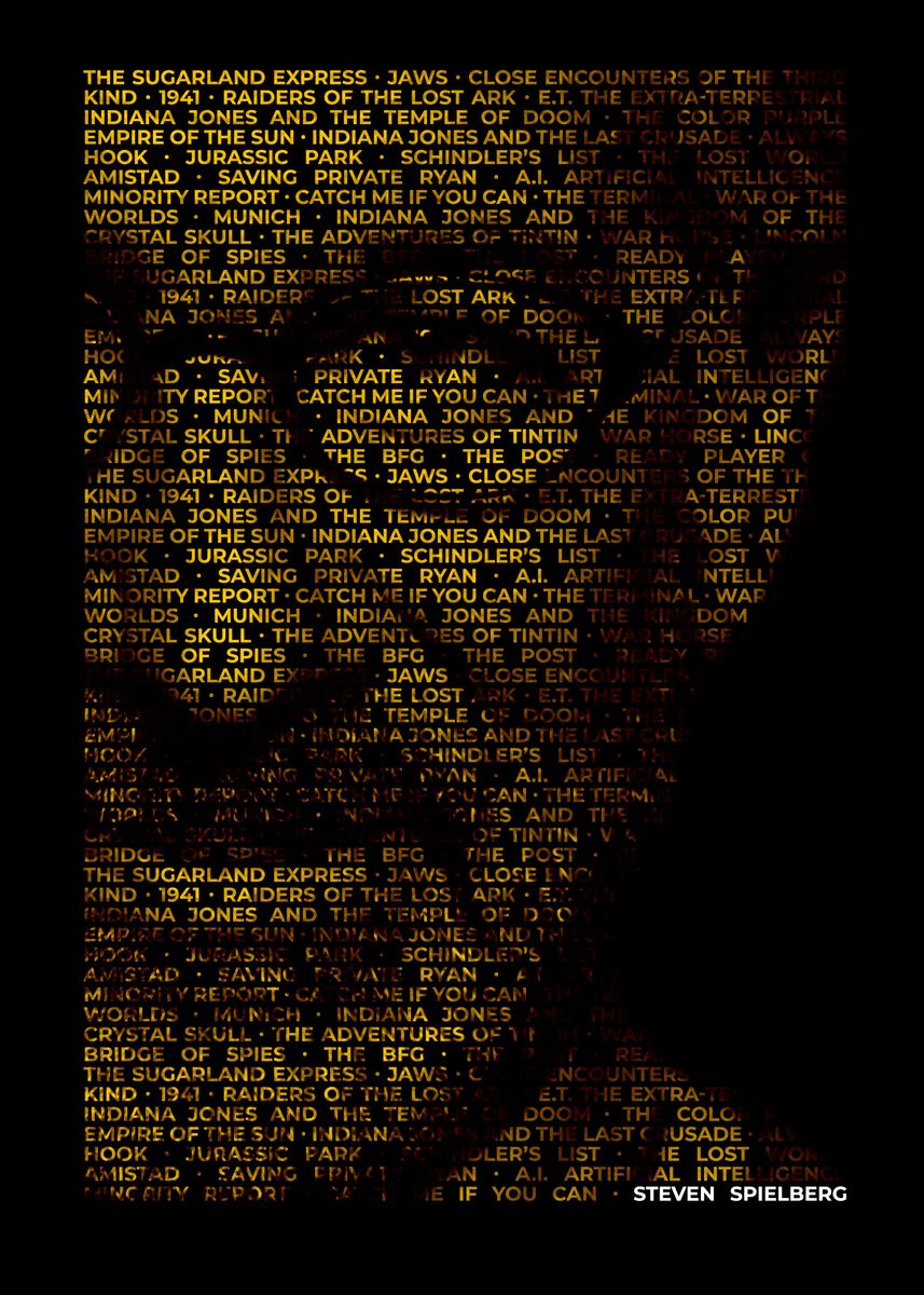 'Steven Spielberg' Poster, picture, metal print, paint by Clint Horvath ...