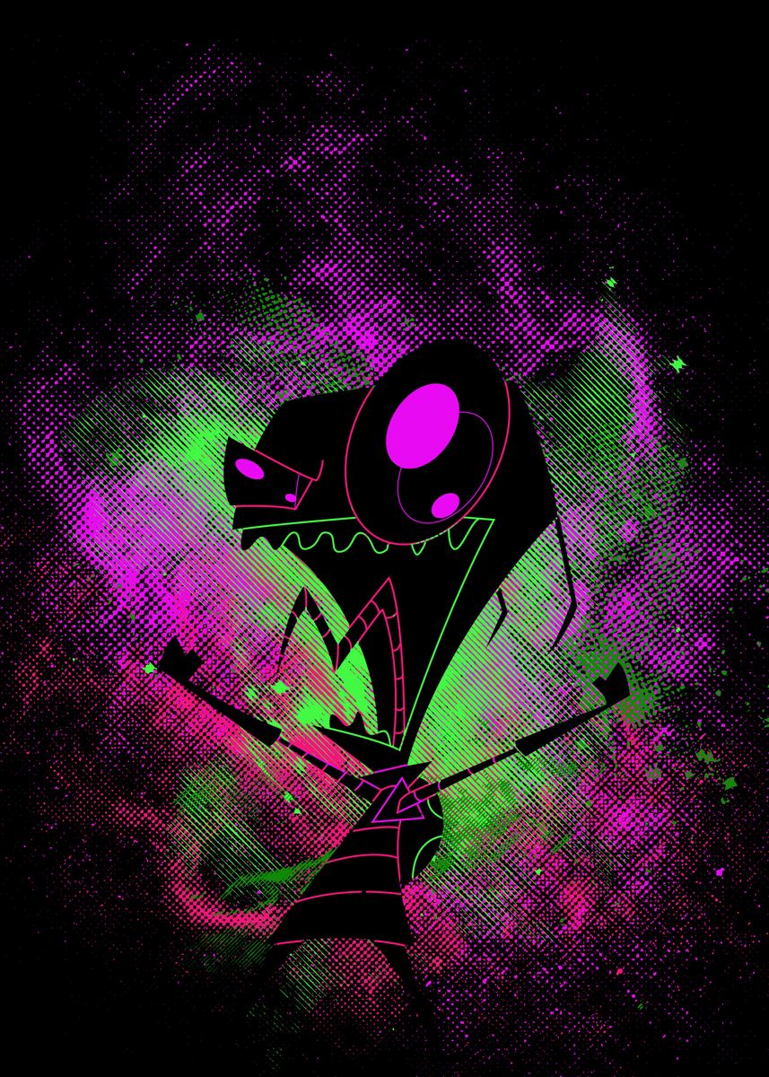 'Zim Art' Poster, picture, metal print, paint by Donnie | Displate