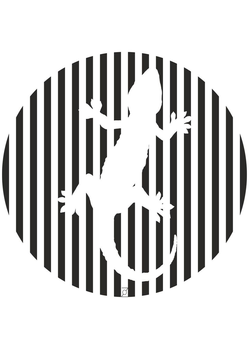 'Gekko' Poster, picture, metal print, paint by Ozorak Zoltan | Displate