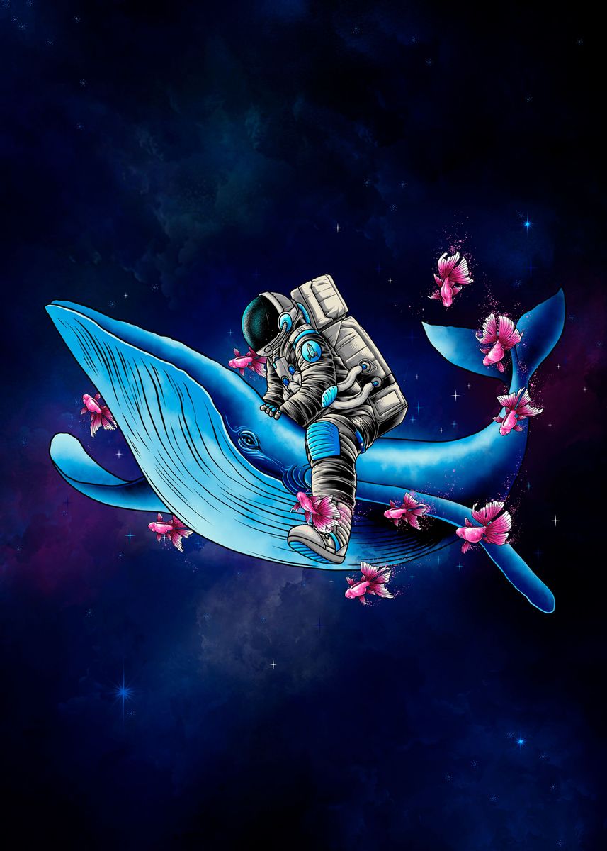 'Space Wanderer' Poster, picture, metal print, paint by Angoes25 ...