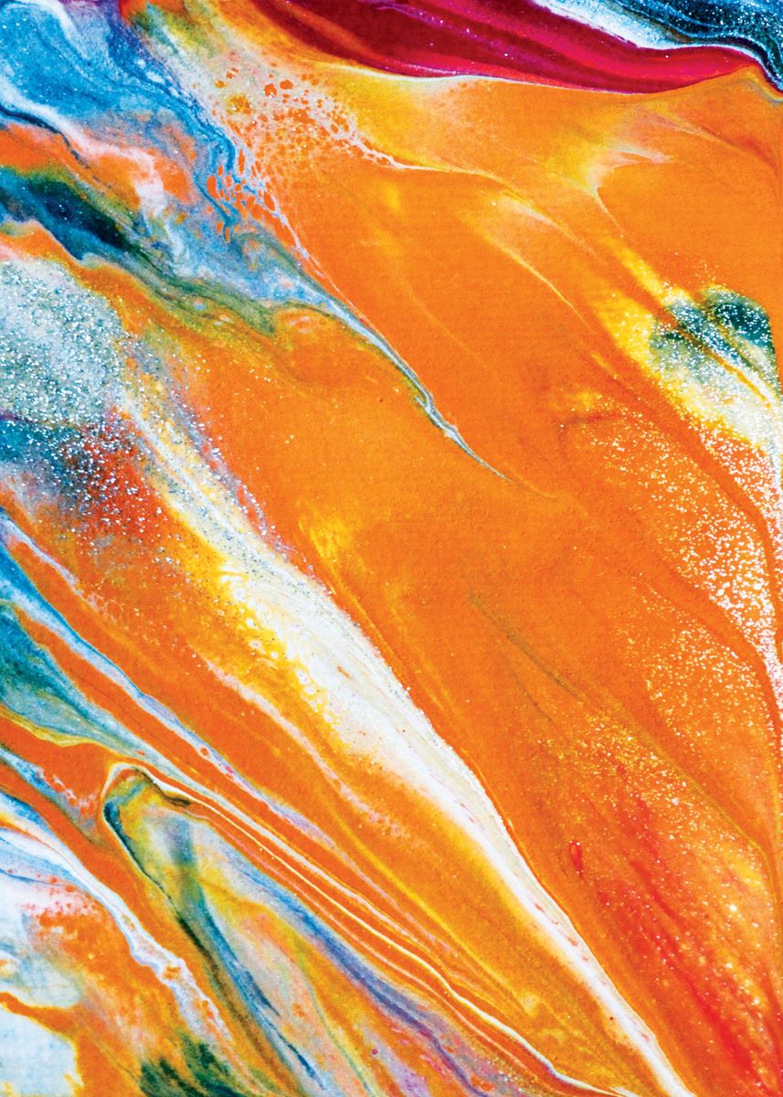 'Orange Yellow' Poster by Petia Dimitrova | Displate