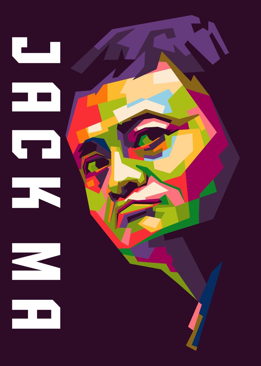 'JACK MA' Poster, picture, metal print, paint by Muhammad Asnan Hafidh ...