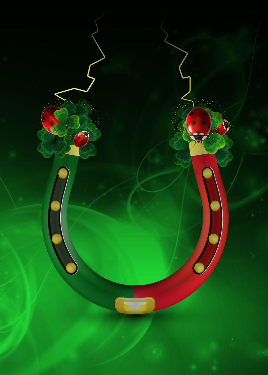 'Luck magnet' Poster by Ana Vlajcevic | Displate