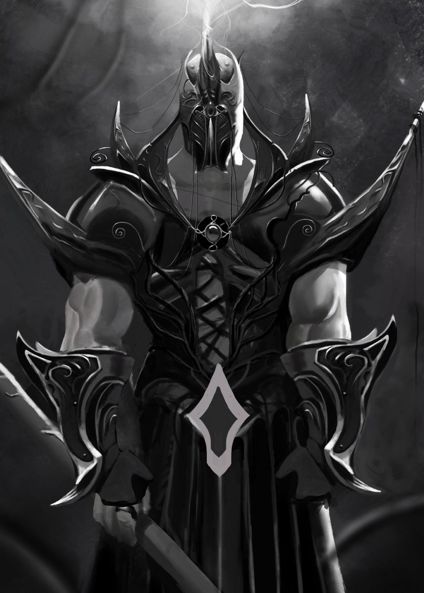 'KNIGHT' Poster, picture, metal print, paint by 5be8084206161 | Displate