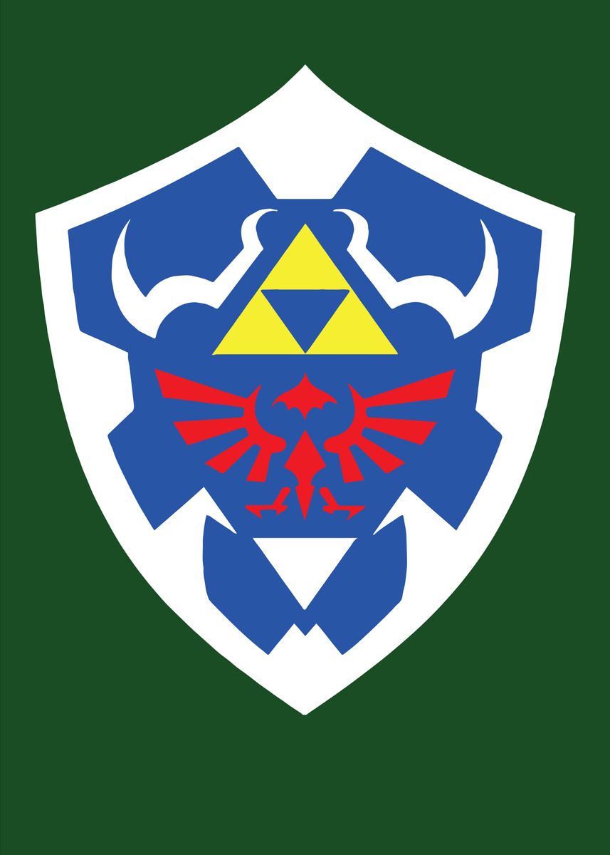 'Ocarina of Time Shield' Poster, picture, metal print, paint by Angelo ...