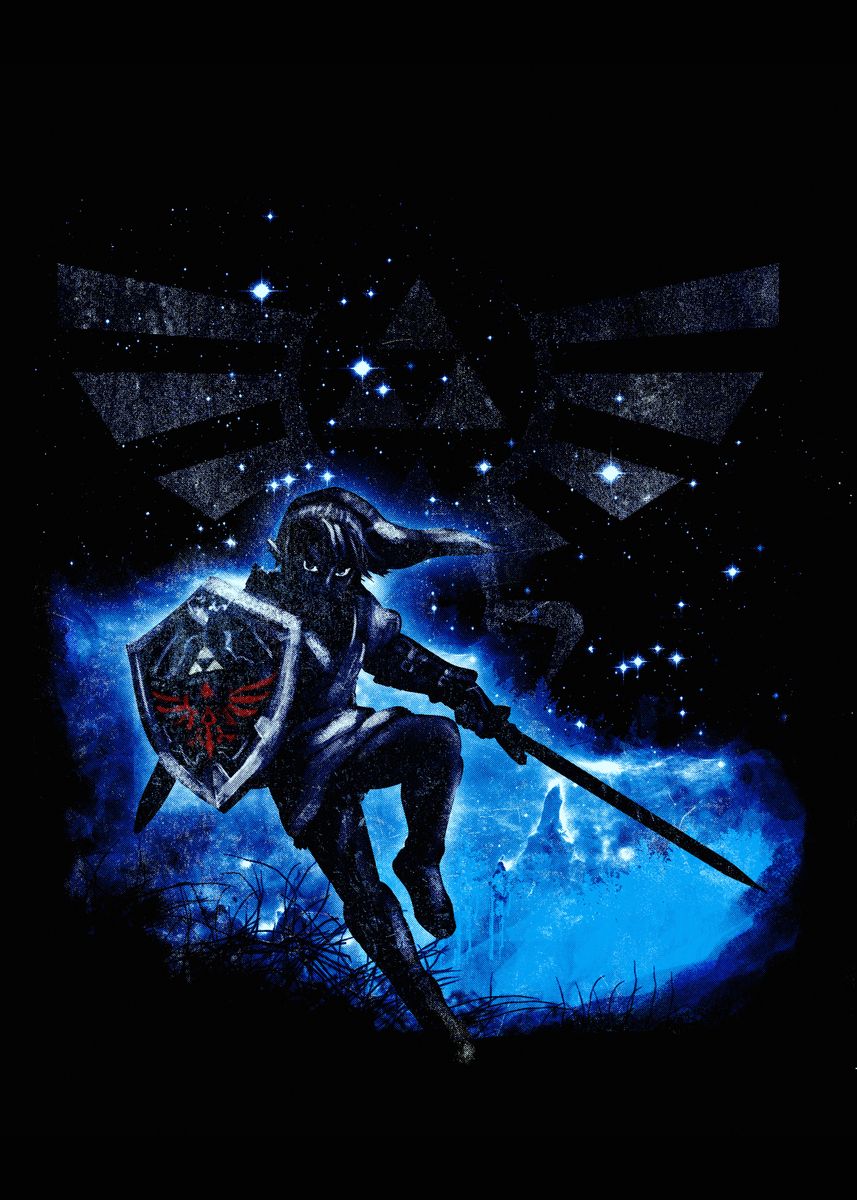 'alone' Poster, picture, metal print, paint by Kharma Zero | Displate