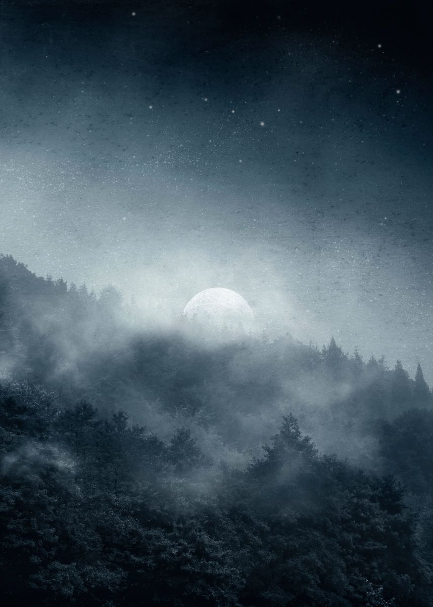 'night shadows' Poster, picture, metal print, paint by Dirk Wüstenhagen ...