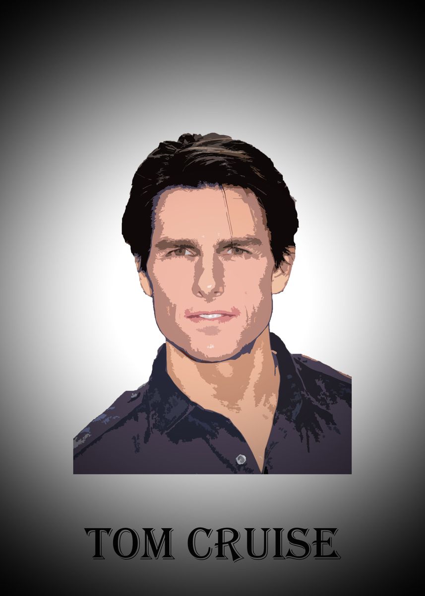 ' Tom Cruise Poster' Poster, picture, metal print, paint by Artur ...