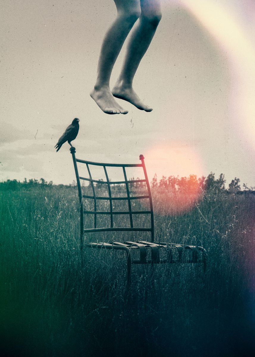 'Light Feet' Poster, picture, metal print, paint by seam less | Displate