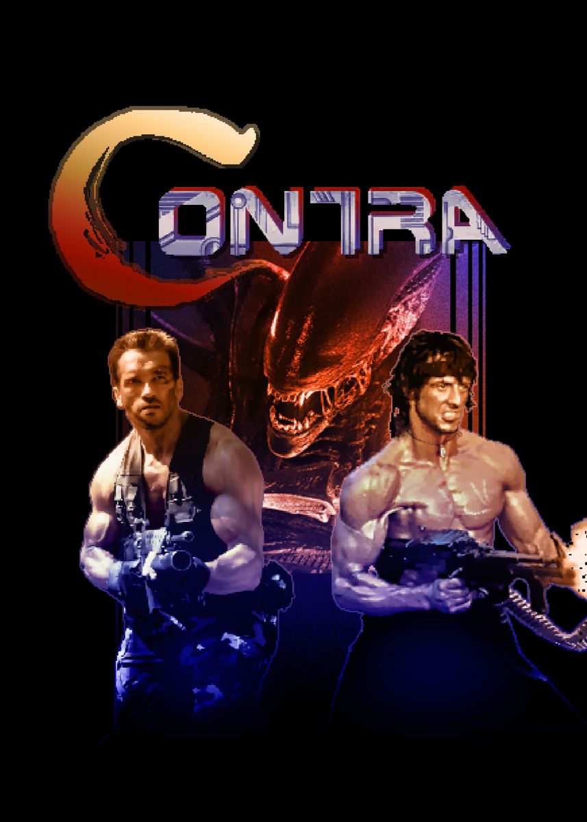 'Contra Ripoff' Poster, picture, metal print, paint by Kari Likelikes ...