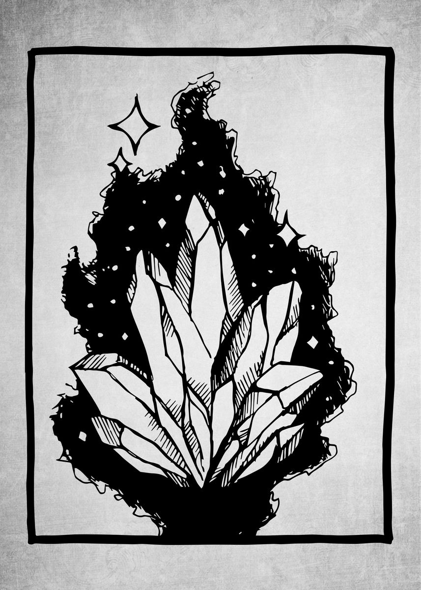 'Crystal Space' Poster by Kaisa Holsting | Displate