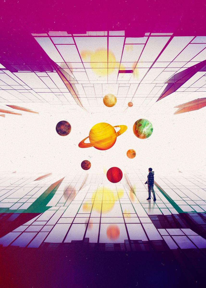 'Interdimensional' Poster, picture, metal print, paint by seam less ...