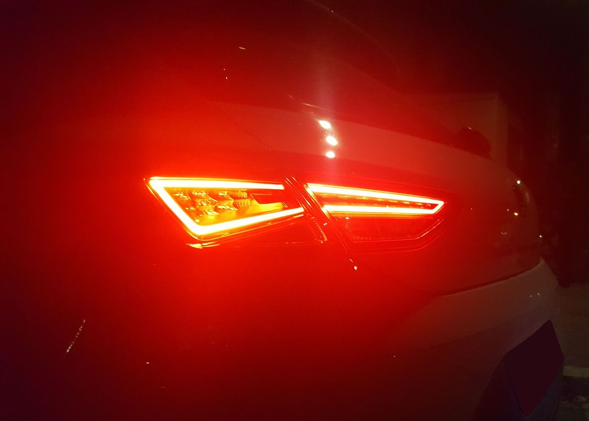 'Seat Leon Cupra Backlight' Poster by Raffaello | Displate