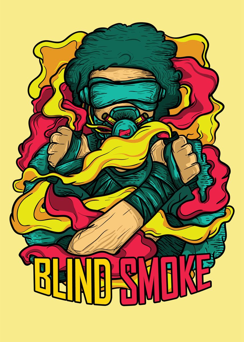 'The Blind Smoke Spirit' Poster by alif nur | Displate