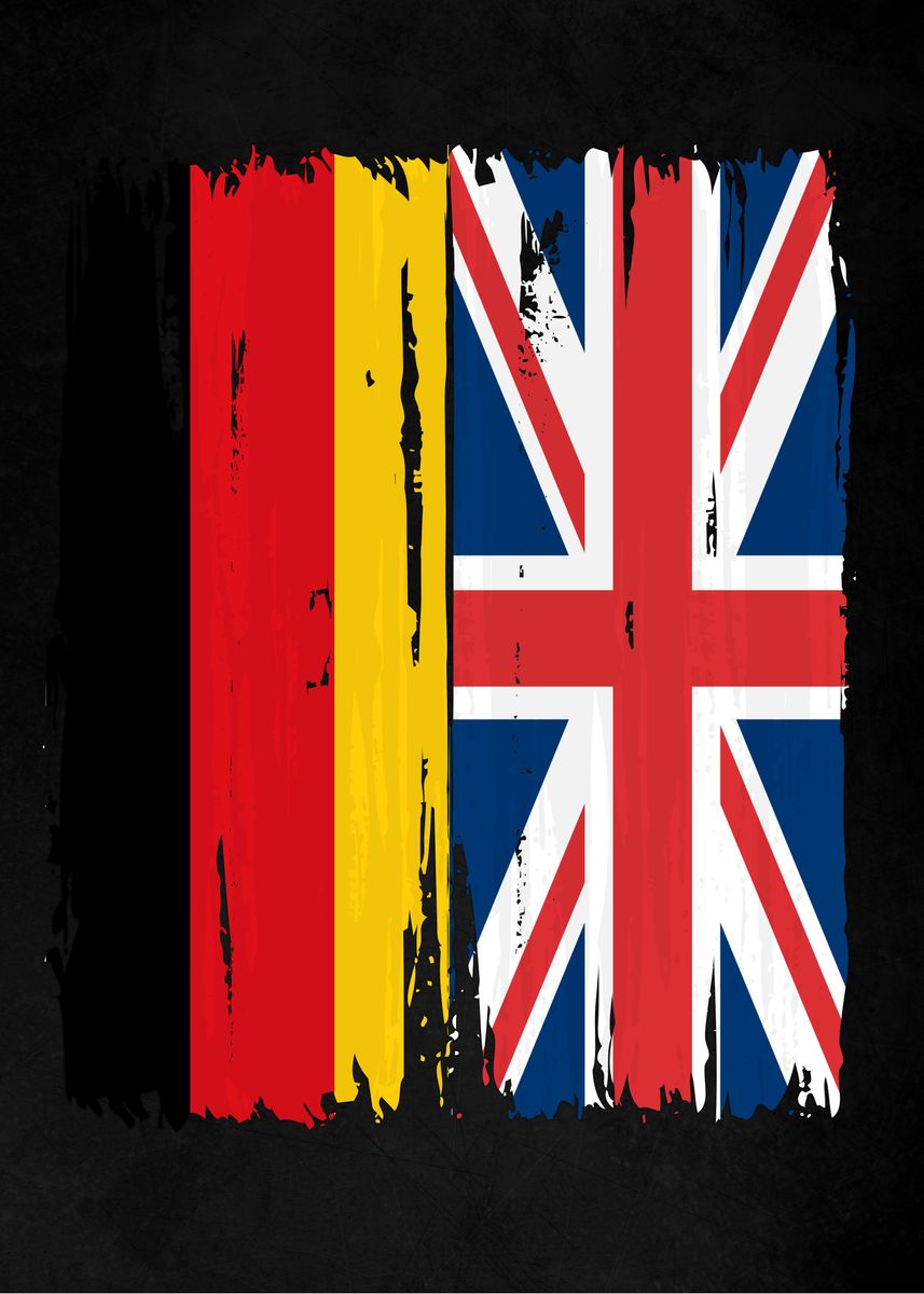 'Germany United Kingdom ' Poster, picture, metal print, paint by ...