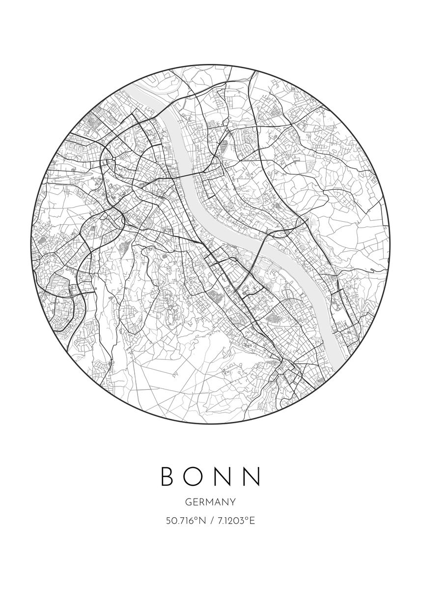 'Bonn Germany' Poster by Yak Yak | Displate