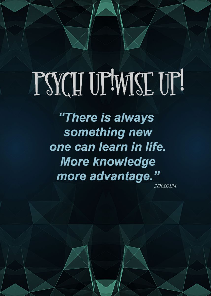 'MORE KNOWLEDGE' Poster by Nicholas Joseph Lim | Displate