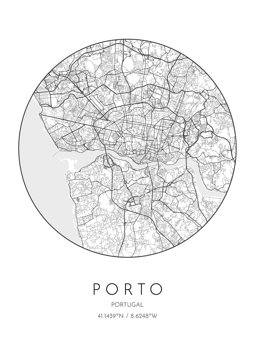 'Porto Portugal' Poster, picture, metal print, paint by Yak Yak | Displate
