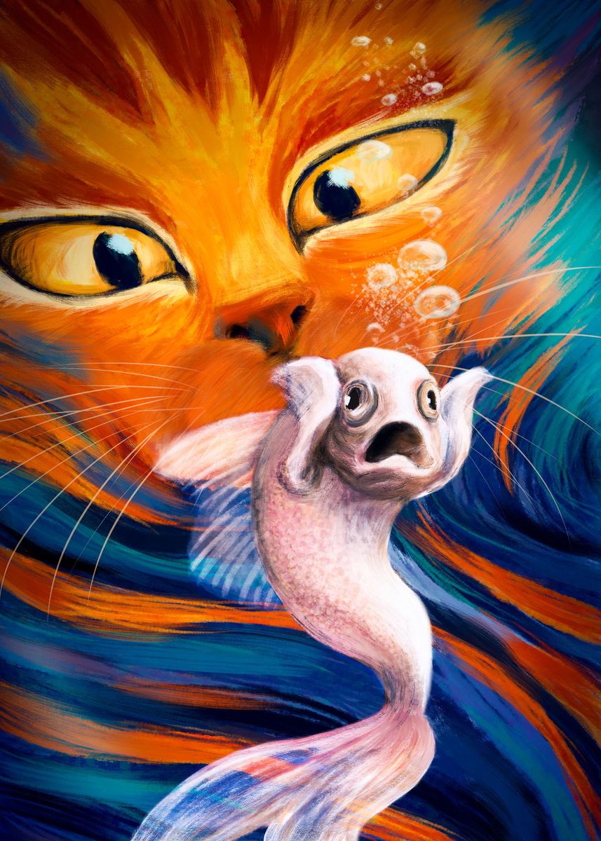 'Underwater scream' Poster by Maria Singh | Displate