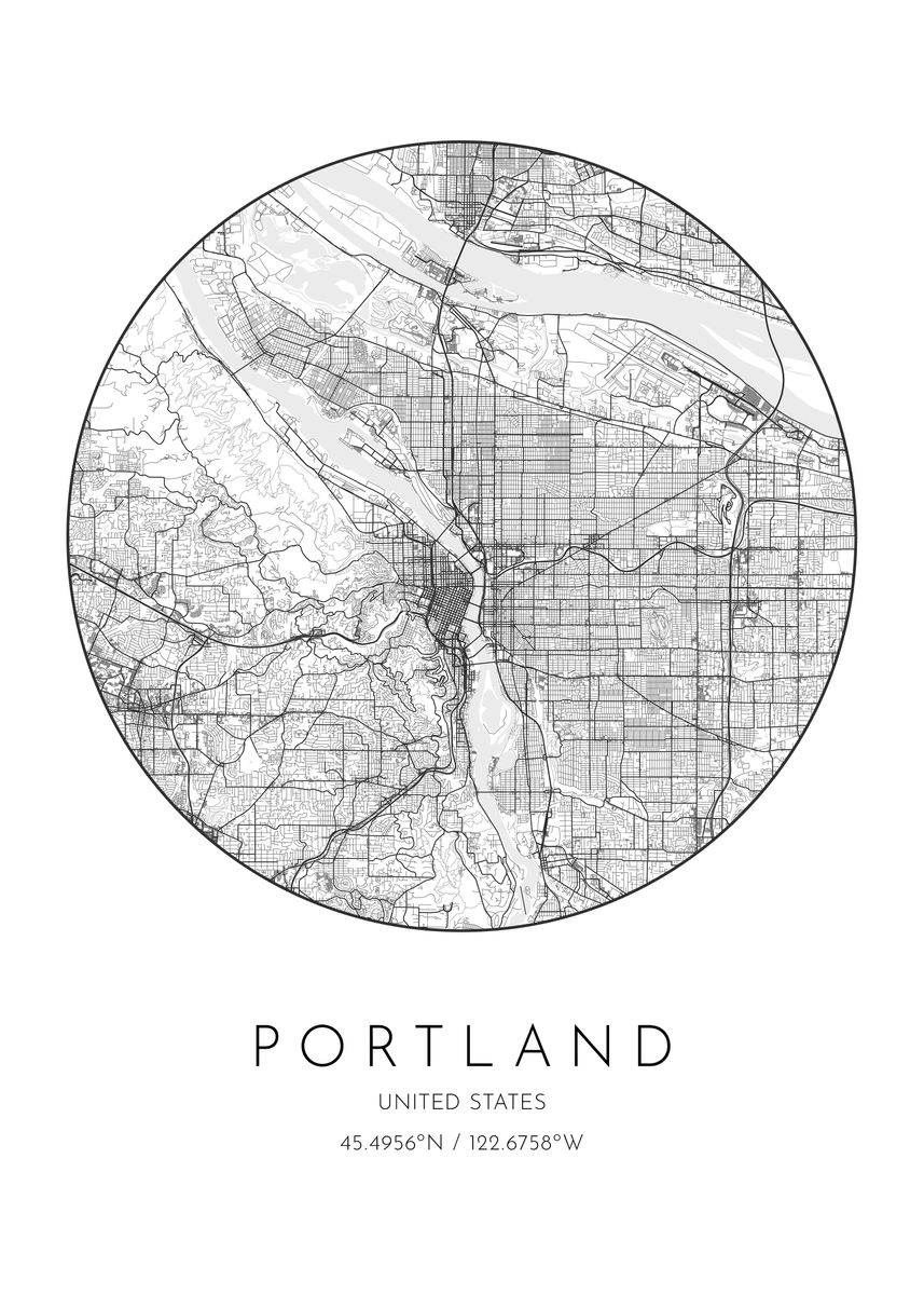 'Portland United States' Poster by Yak Yak | Displate