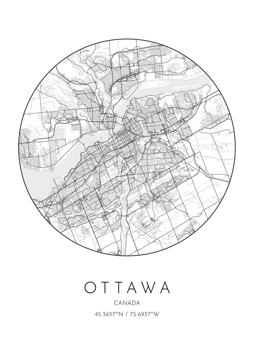 'Ottawa Canada' Poster by Yak Yak | Displate