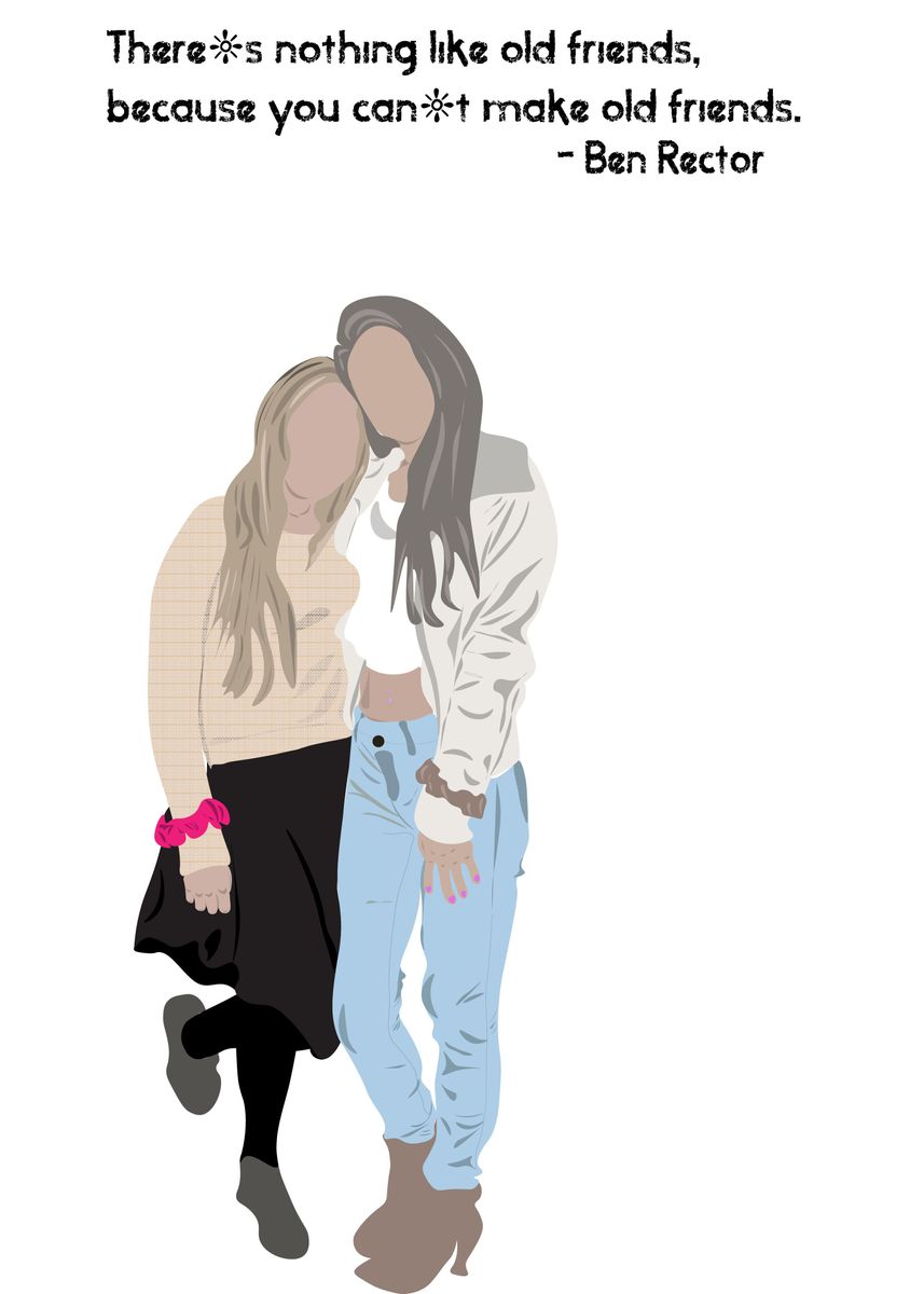 'OldFriends Ben Rector' Poster, picture, metal print, paint by Rica ...