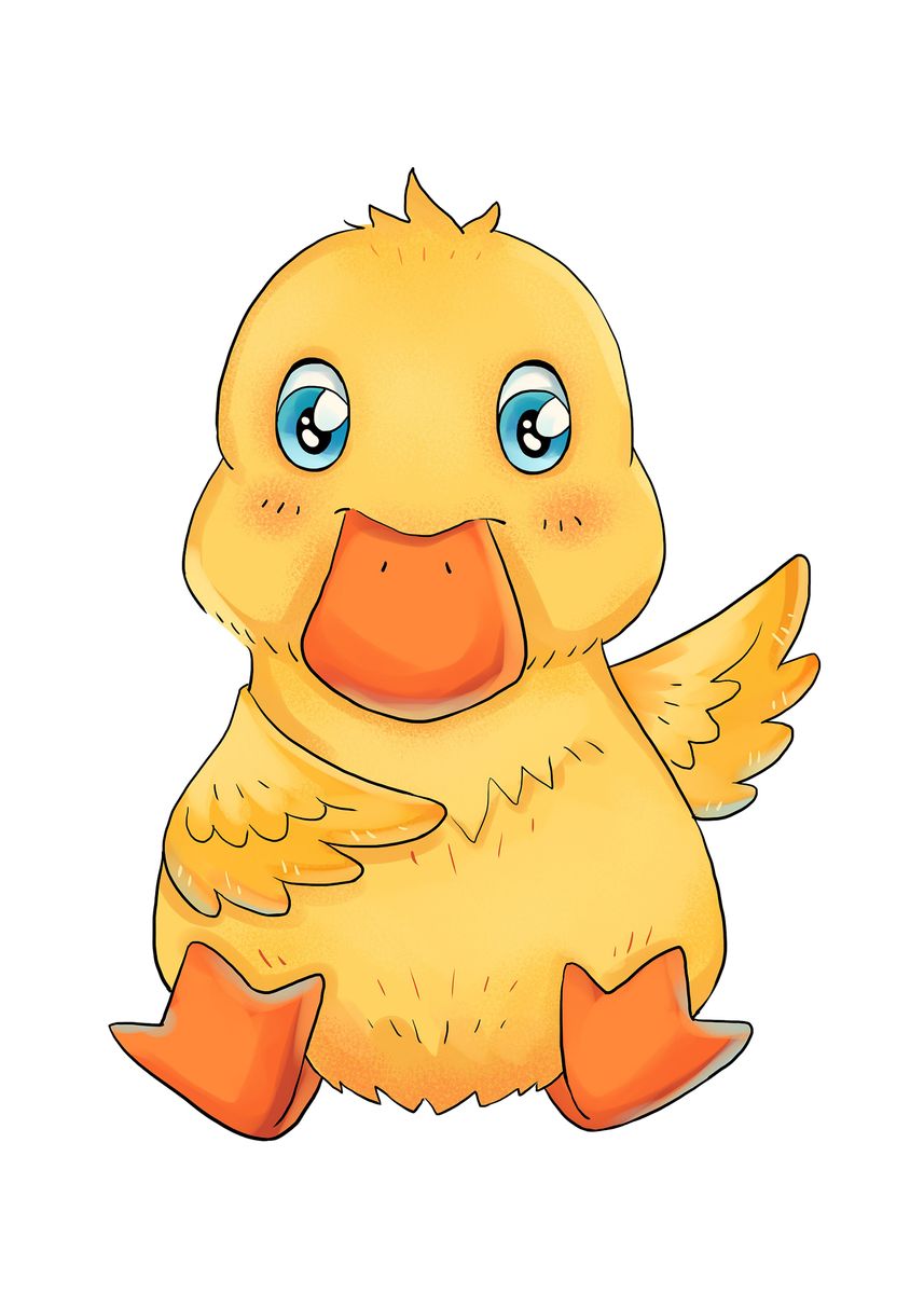 'Duckling' Poster by Silver Oak Design | Displate