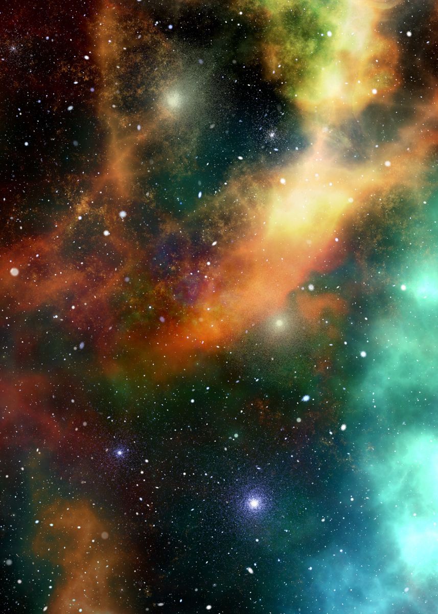 'Space Universe Galaxy' Poster by Dominik Rossner | Displate