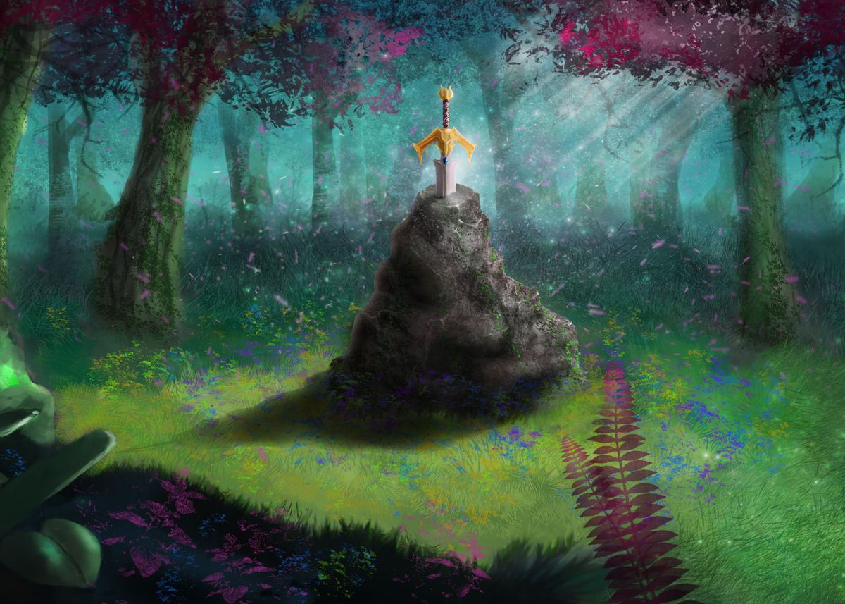 'Excalibur' Poster by Bogdan Sovea | Displate