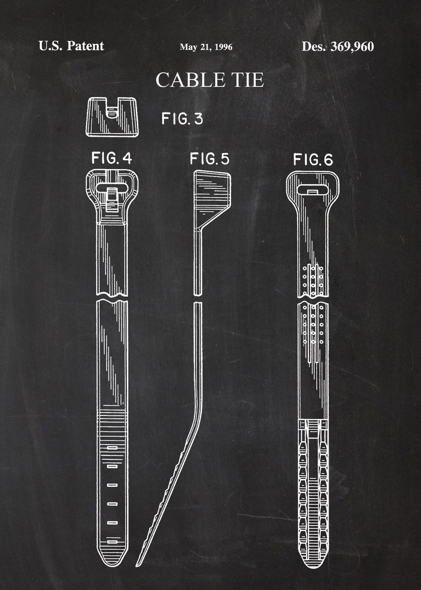 '1996 Cable Tie' Poster by Nicram K | Displate