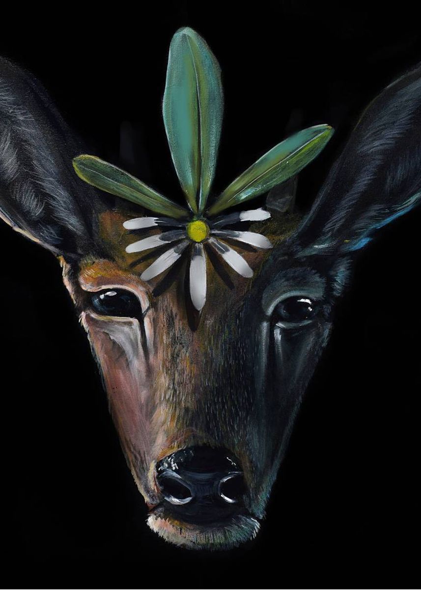 'HUEMUL' Poster, picture, metal print, paint by Nicolas Sark | Displate