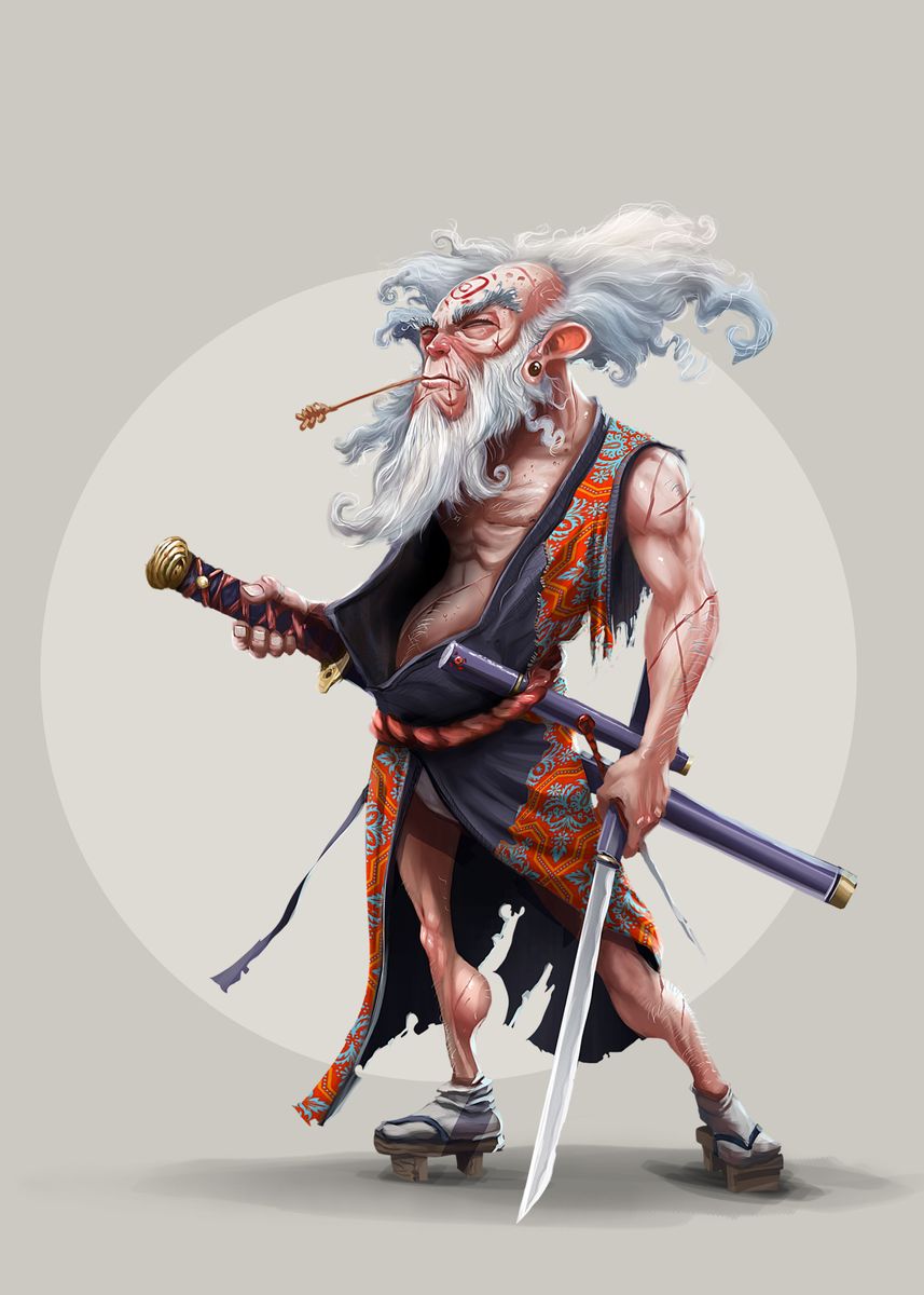 'The Ronin' Poster by Jose Luis Triguero | Displate