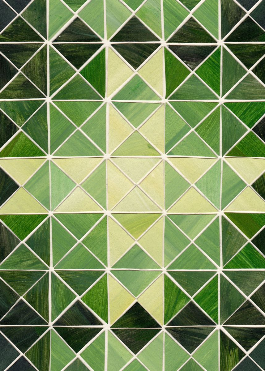 'Greenplay' Poster, picture, metal print, paint by Karina J | Displate