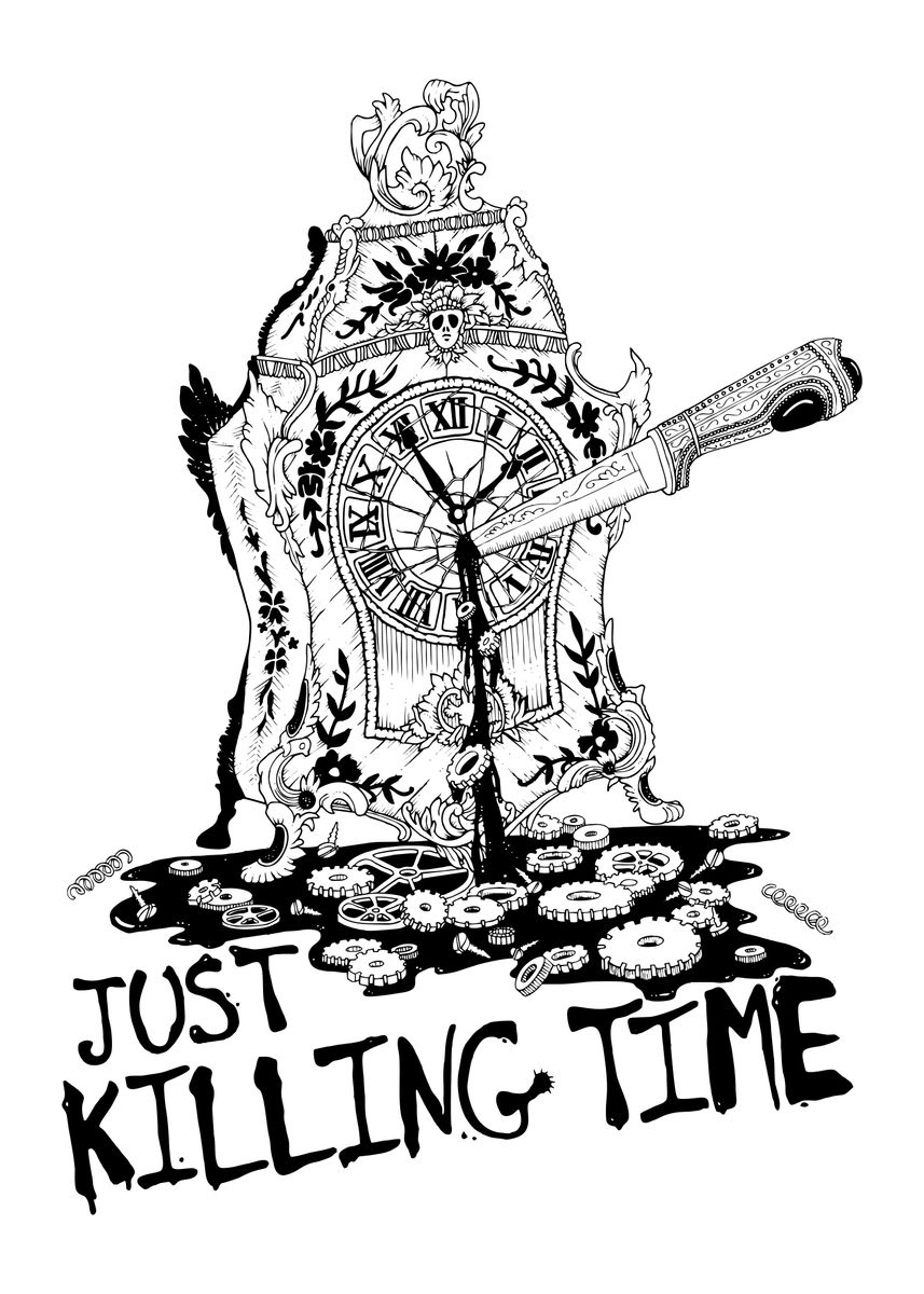 'Just Killing Time' Poster, picture, metal print, paint by Candy Joyce ...