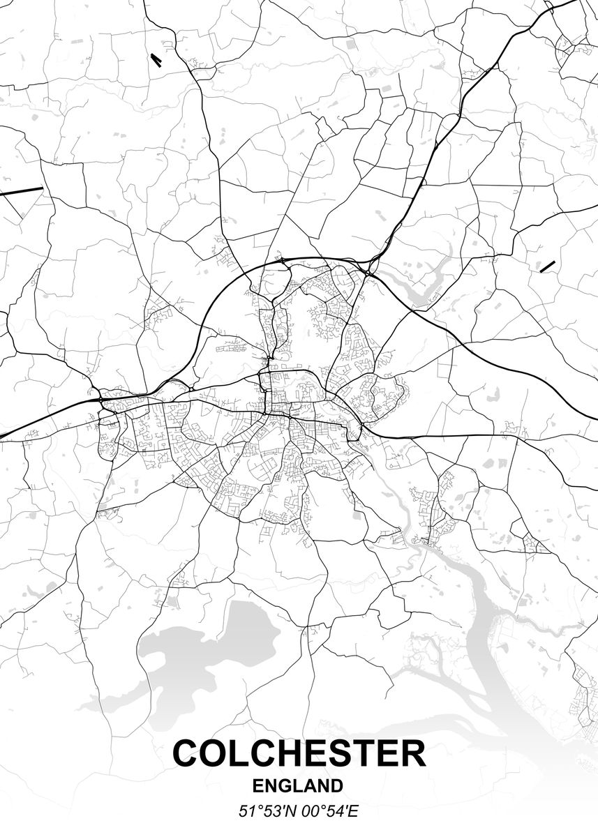 'COLCHESTER ENGLAND' Poster, picture, metal print, paint by Iwoko ...