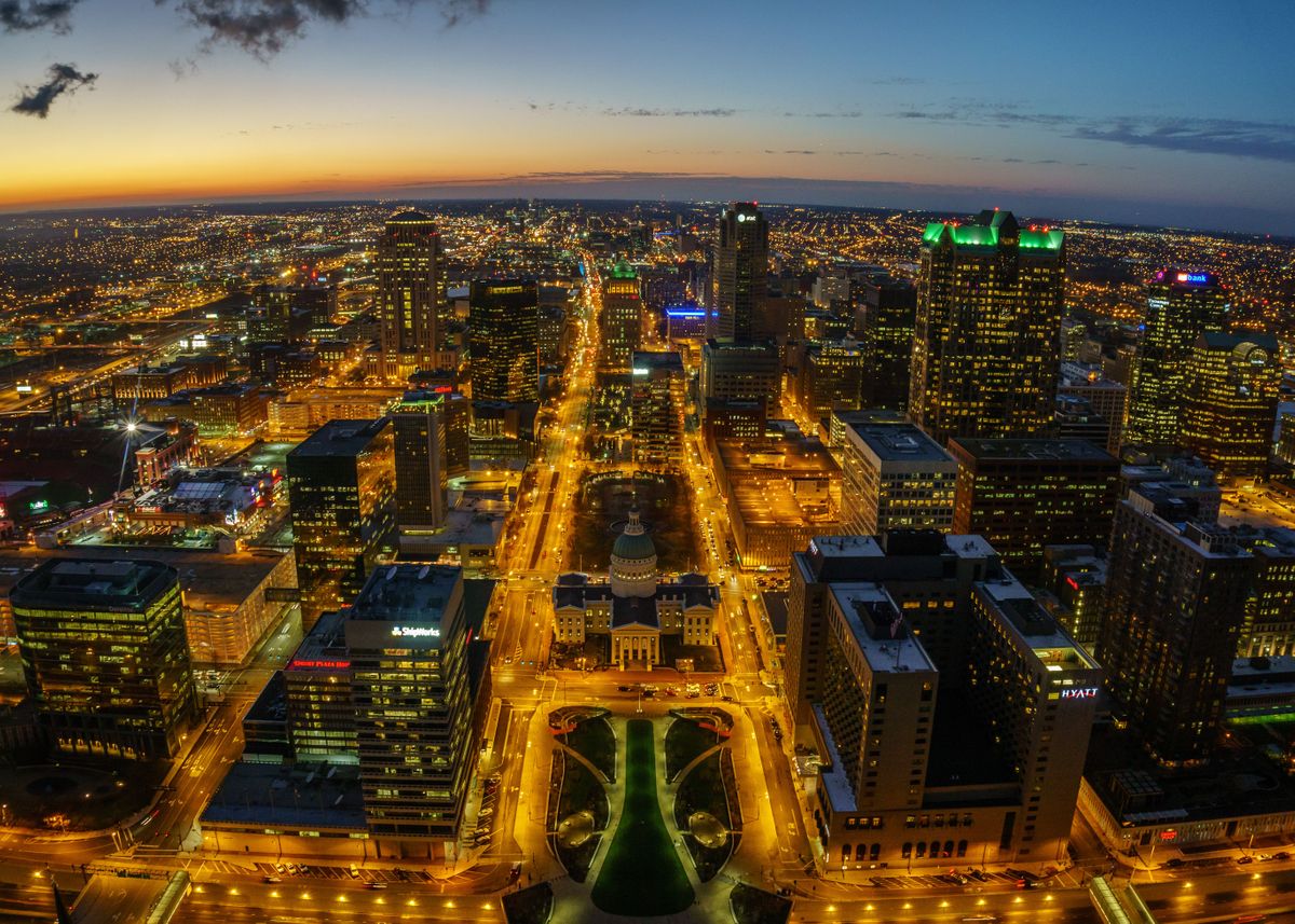 'The City from Up Above' Poster by Done4 Today | Displate