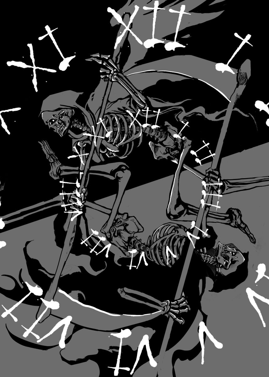 'Death clocks' Poster, picture, metal print, paint by Camilo Bejarano ...