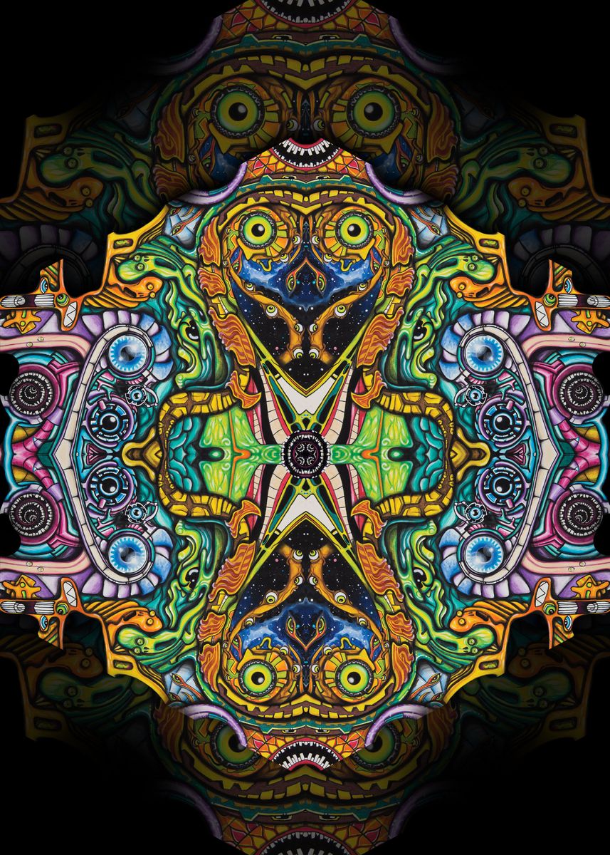 'Second Drop Fragment 001' Poster, picture, metal print, paint by Bojan Maksimovic | Displate