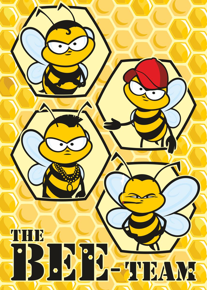 'The Bee Team' Poster by Jamie Lee | Displate
