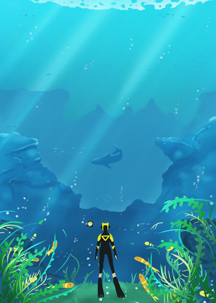 'ABZU ' Poster by Sofía Mengoni | Displate