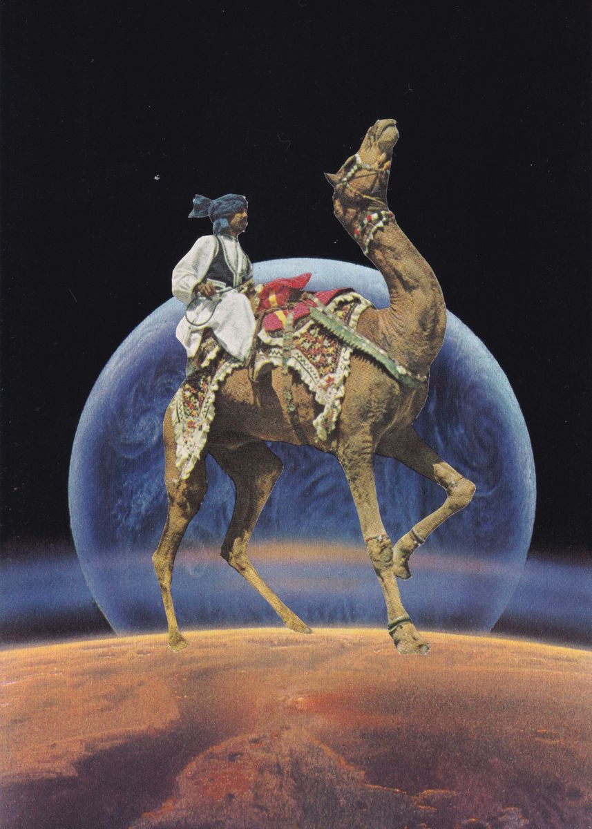 'Dancing Camel [collage]' Poster, picture, metal print, paint by Lerson ...
