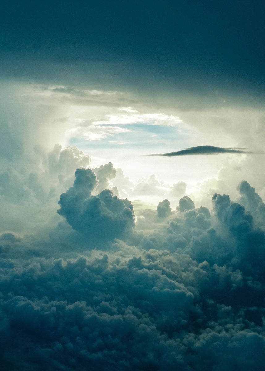 'Within The Clouds' Poster, picture, metal print, paint by Conceptual ...