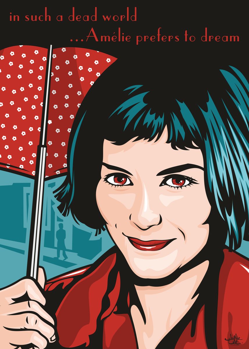 'Amelie' Poster, picture, metal print, paint by Jamie Lee | Displate