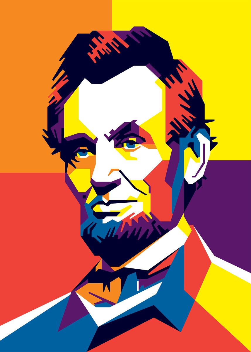 'Abraham Lincoln' Poster, picture, metal print, paint by Khariyanul ...